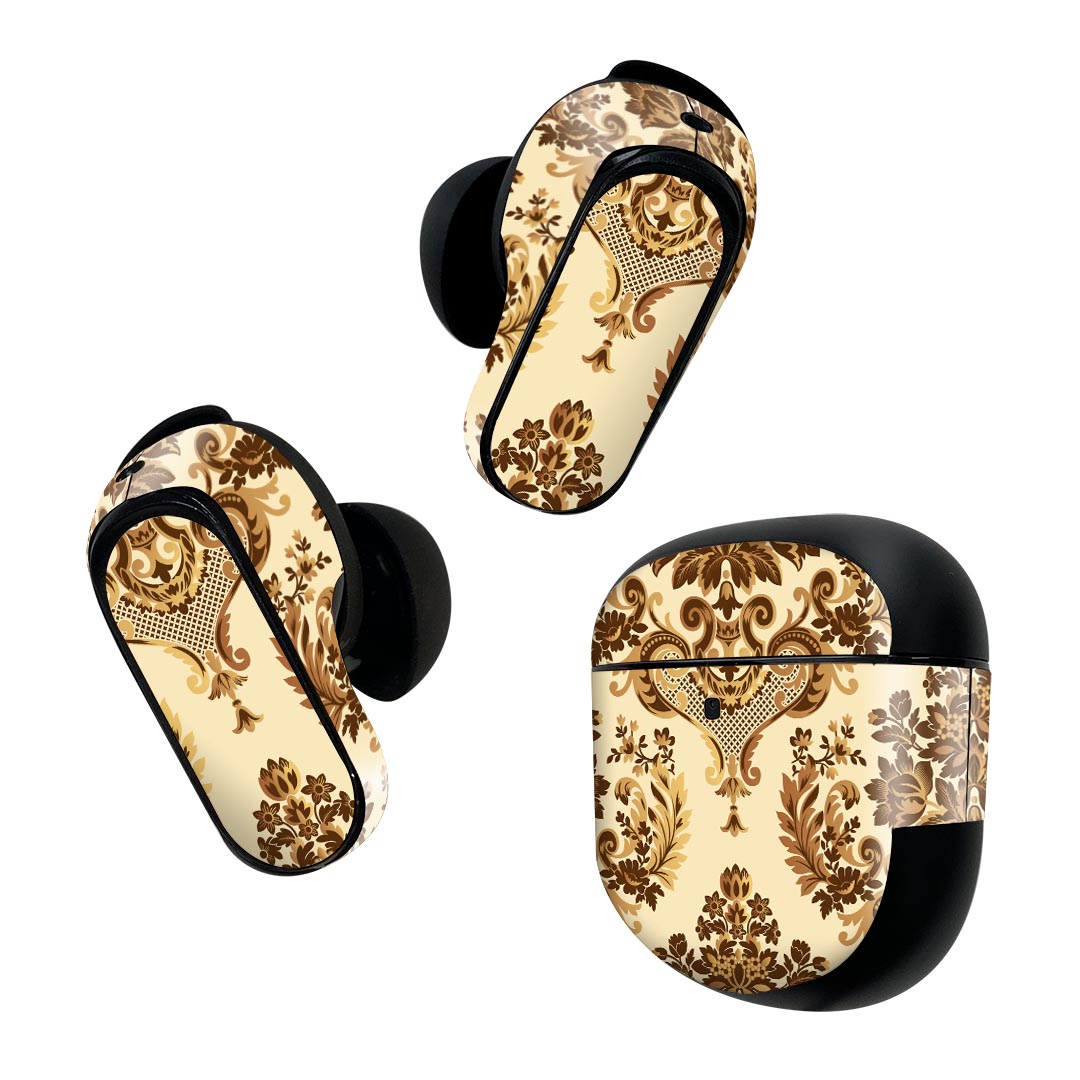 製品名 Bose QuietComfort Earbuds II 専用デザインスキンシール セット内容 Bose QuietComfort Earbuds II 専用シール　イヤホン（左右）3枚、充電ケース用シール 1枚AirPods第3世...