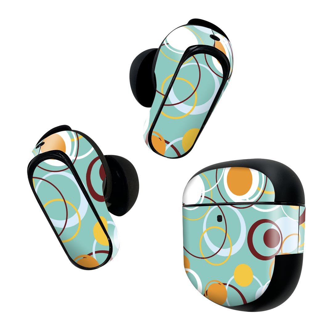 製品名 Bose QuietComfort Earbuds II 専用デザインスキンシール セット内容 Bose QuietComfort Earbuds II 専用シール　イヤホン（左右）3枚、充電ケース用シール 1枚AirPods第3世...