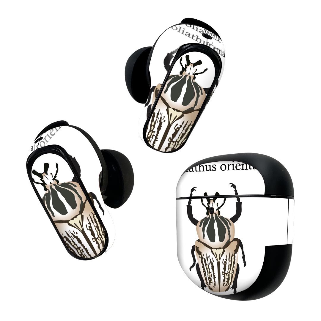 製品名 Bose QuietComfort Earbuds II 専用デザインスキンシール セット内容 Bose QuietComfort Earbuds II 専用シール　イヤホン（左右）3枚、充電ケース用シール 1枚AirPods第3世...