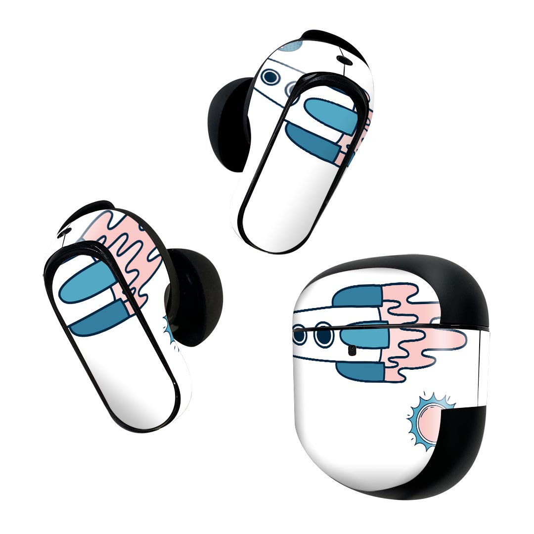 製品名 Bose QuietComfort Earbuds II 専用デザインスキンシール セット内容 Bose QuietComfort Earbuds II 専用シール　イヤホン（左右）3枚、充電ケース用シール 1枚AirPods第3世...
