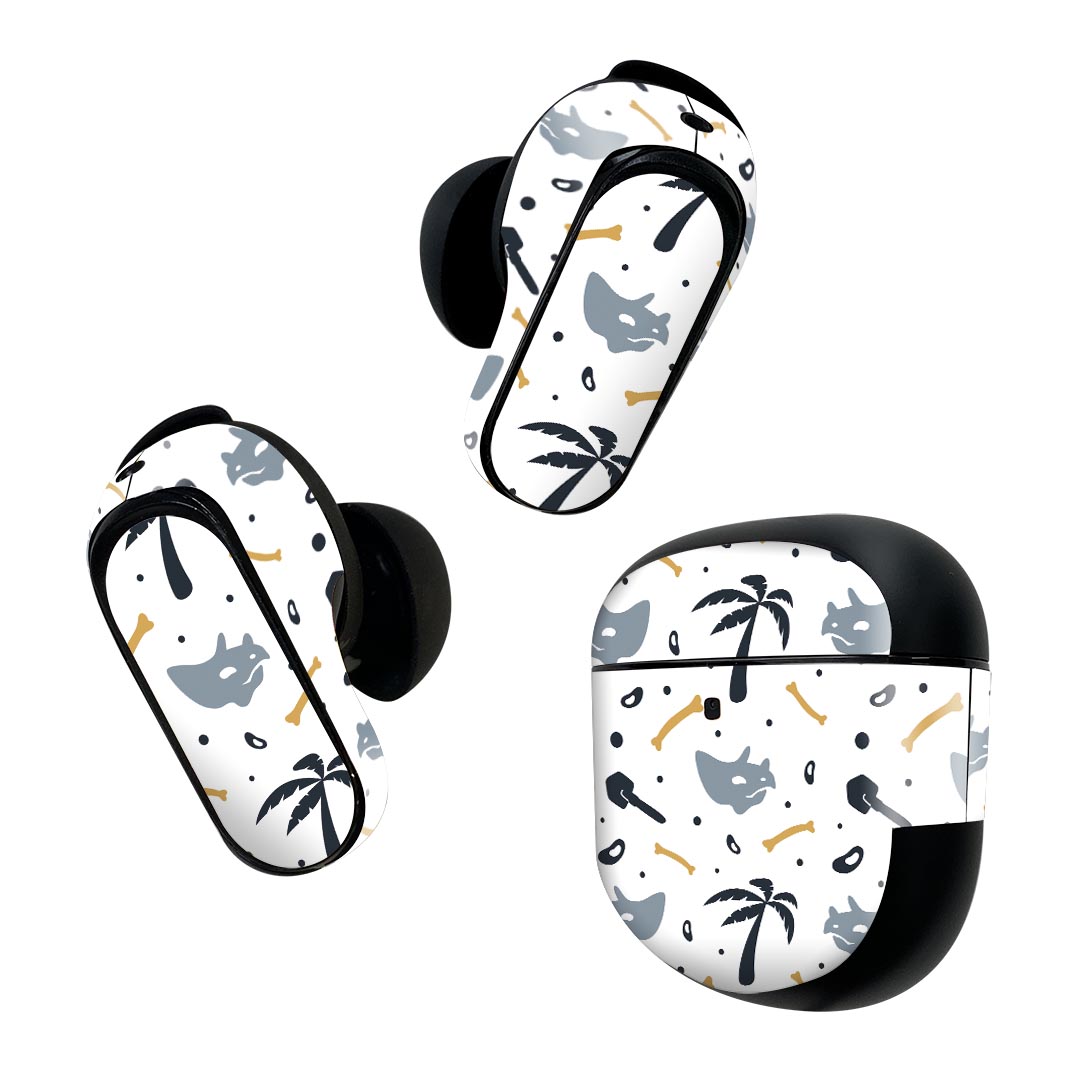 製品名 Bose QuietComfort Earbuds II 専用デザインスキンシール セット内容 Bose QuietComfort Earbuds II 専用シール　イヤホン（左右）3枚、充電ケース用シール 1枚AirPods第3世...