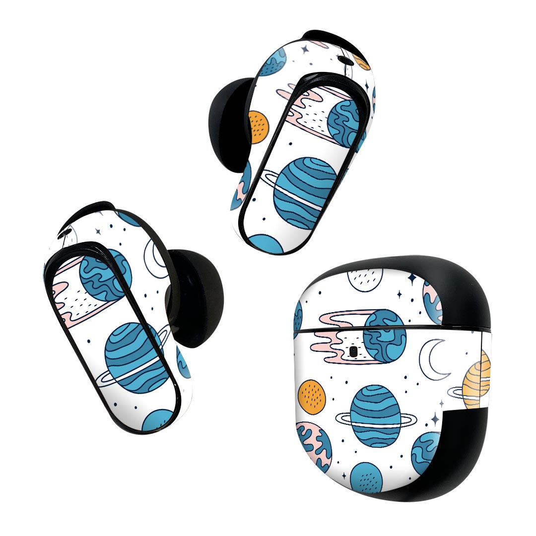 製品名 Bose QuietComfort Earbuds II 専用デザインスキンシール セット内容 Bose QuietComfort Earbuds II 専用シール　イヤホン（左右）3枚、充電ケース用シール 1枚AirPods第3世...