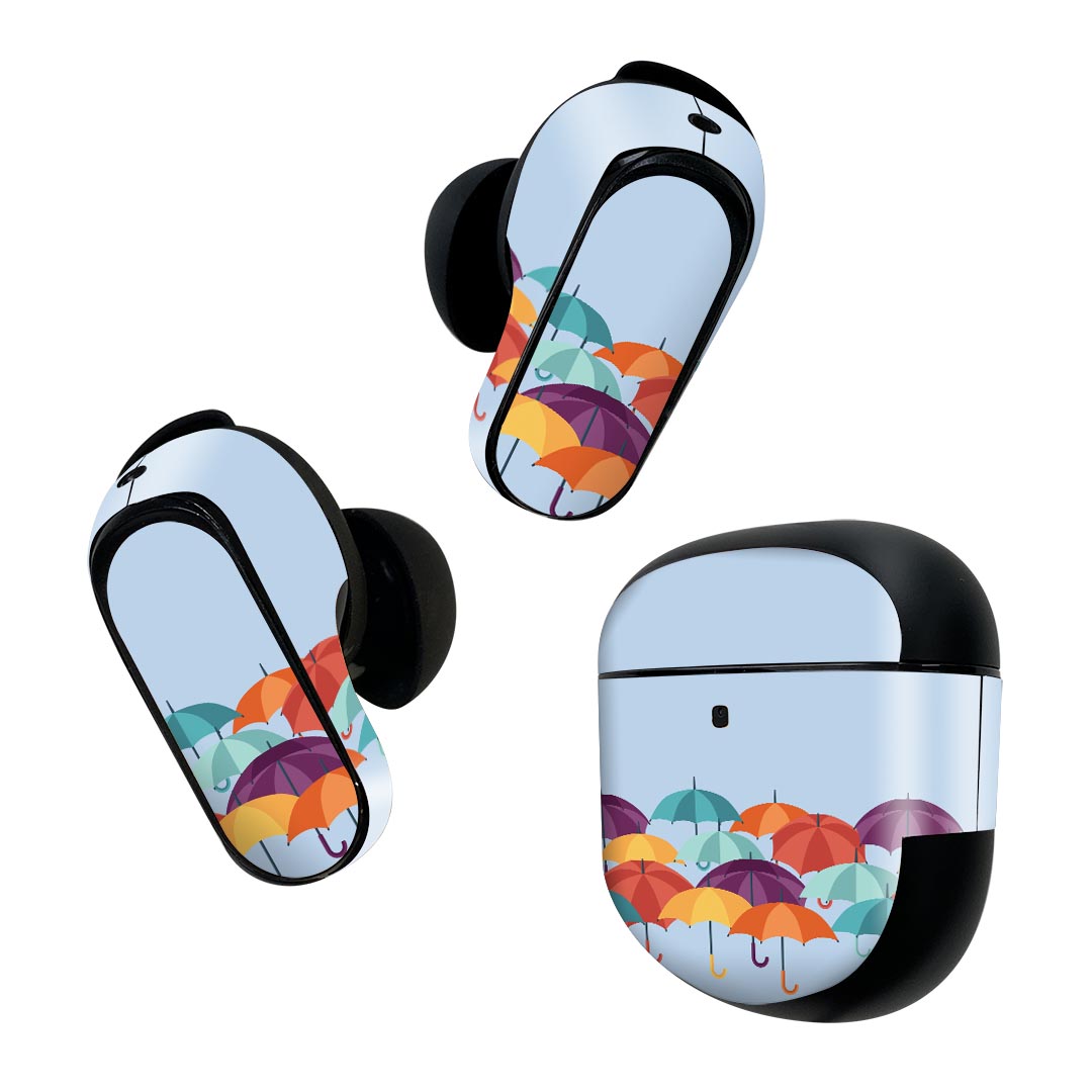 製品名 Bose QuietComfort Earbuds II 専用デザインスキンシール セット内容 Bose QuietComfort Earbuds II 専用シール　イヤホン（左右）3枚、充電ケース用シール 1枚AirPods第3世...