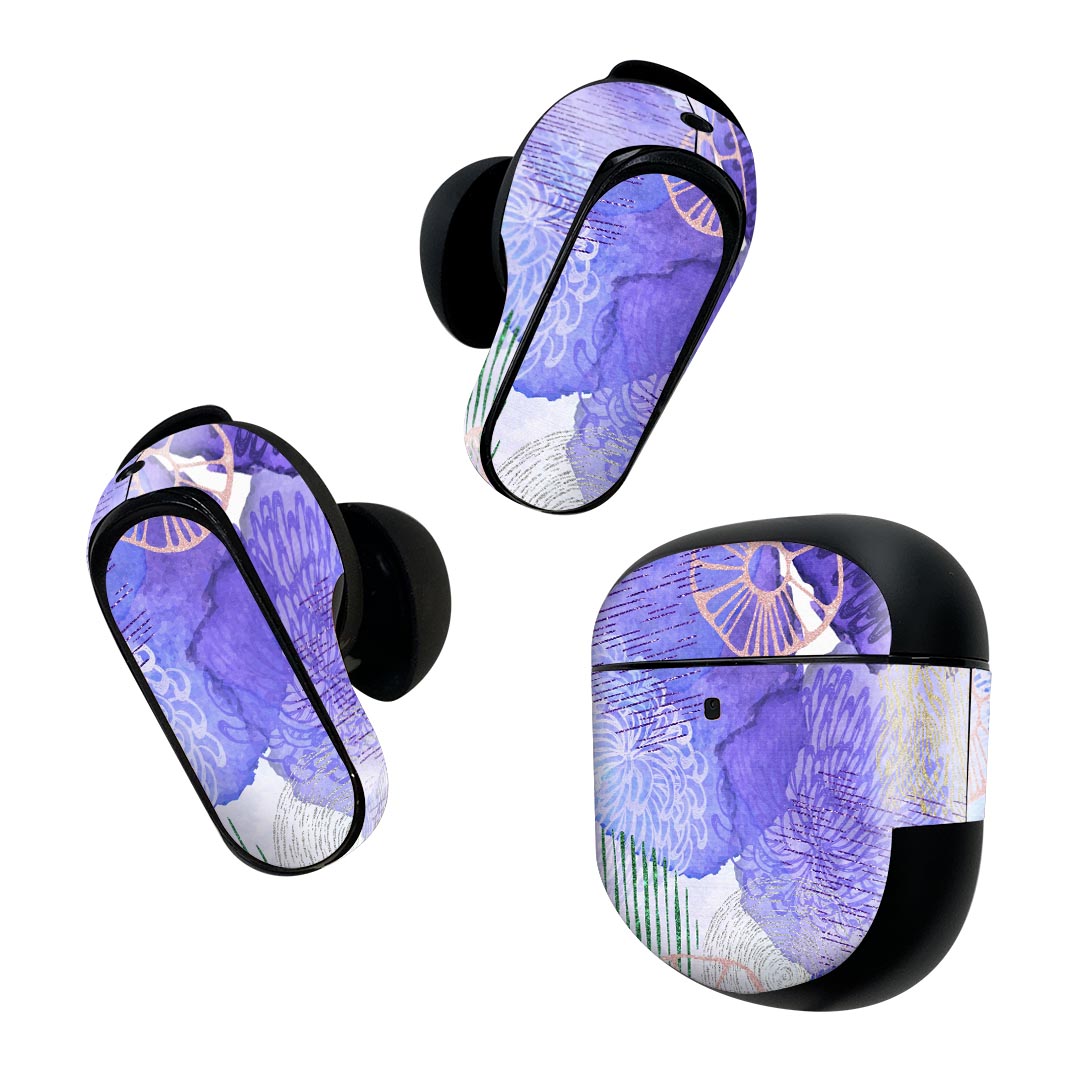 製品名 Bose QuietComfort Earbuds II 専用デザインスキンシール セット内容 Bose QuietComfort Earbuds II 専用シール　イヤホン（左右）3枚、充電ケース用シール 1枚AirPods第3世...