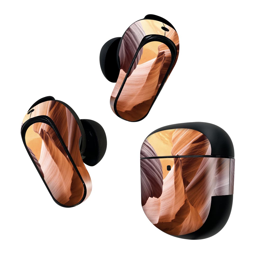 製品名 Bose QuietComfort Earbuds II 専用デザインスキンシール セット内容 Bose QuietComfort Earbuds II 専用シール　イヤホン（左右）3枚、充電ケース用シール 1枚AirPods第3世...