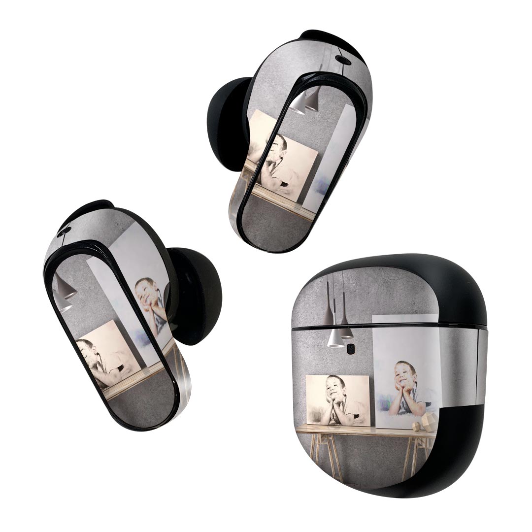 製品名 Bose QuietComfort Earbuds II 専用デザインスキンシール セット内容 Bose QuietComfort Earbuds II 専用シール　イヤホン（左右）3枚、充電ケース用シール 1枚AirPods第3世...