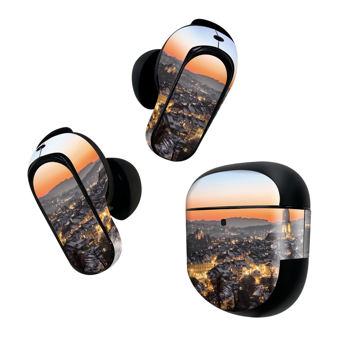 製品名 Bose QuietComfort Earbuds II 専用デザインスキンシール セット内容 Bose QuietComfort Earbuds II 専用シール　イヤホン（左右）3枚、充電ケース用シール 1枚AirPods第3世...