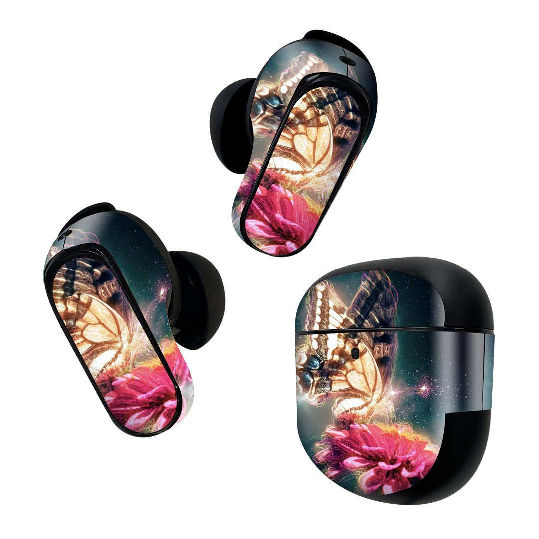 製品名 Bose QuietComfort Earbuds II 専用デザインスキンシール セット内容 Bose QuietComfort Earbuds II 専用シール　イヤホン（左右）3枚、充電ケース用シール 1枚AirPods第3世...