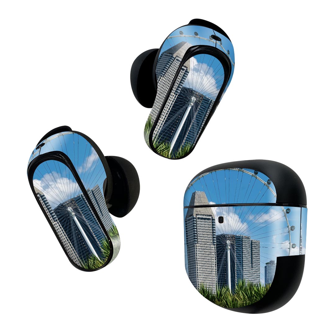 製品名 Bose QuietComfort Earbuds II 専用デザインスキンシール セット内容 Bose QuietComfort Earbuds II 専用シール　イヤホン（左右）3枚、充電ケース用シール 1枚AirPods第3世...