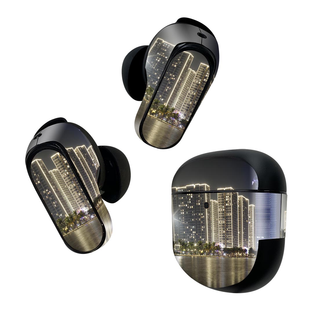 製品名 Bose QuietComfort Earbuds II 専用デザインスキンシール セット内容 Bose QuietComfort Earbuds II 専用シール　イヤホン（左右）3枚、充電ケース用シール 1枚AirPods第3世...