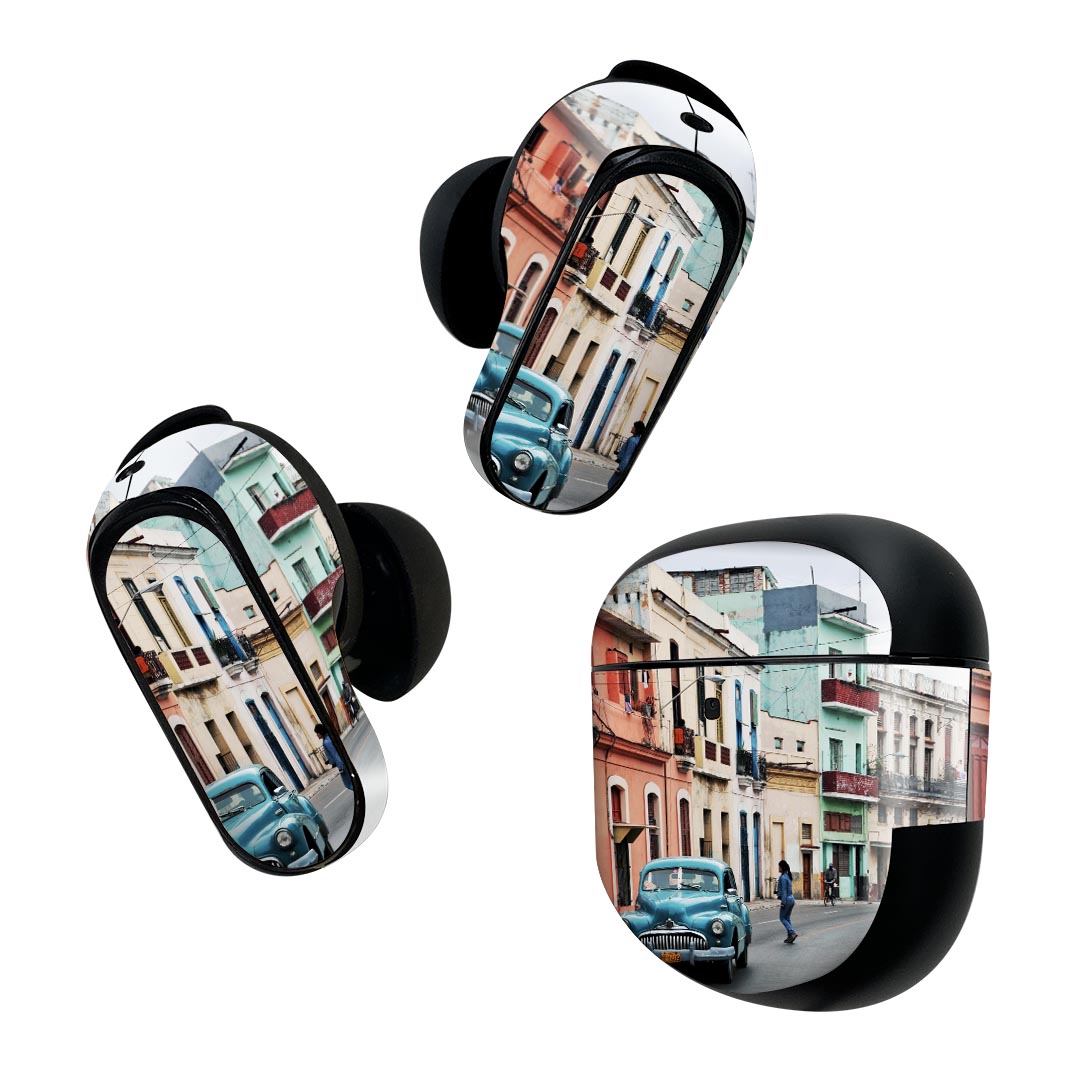 製品名 Bose QuietComfort Earbuds II 専用デザインスキンシール セット内容 Bose QuietComfort Earbuds II 専用シール　イヤホン（左右）3枚、充電ケース用シール 1枚AirPods第3世...