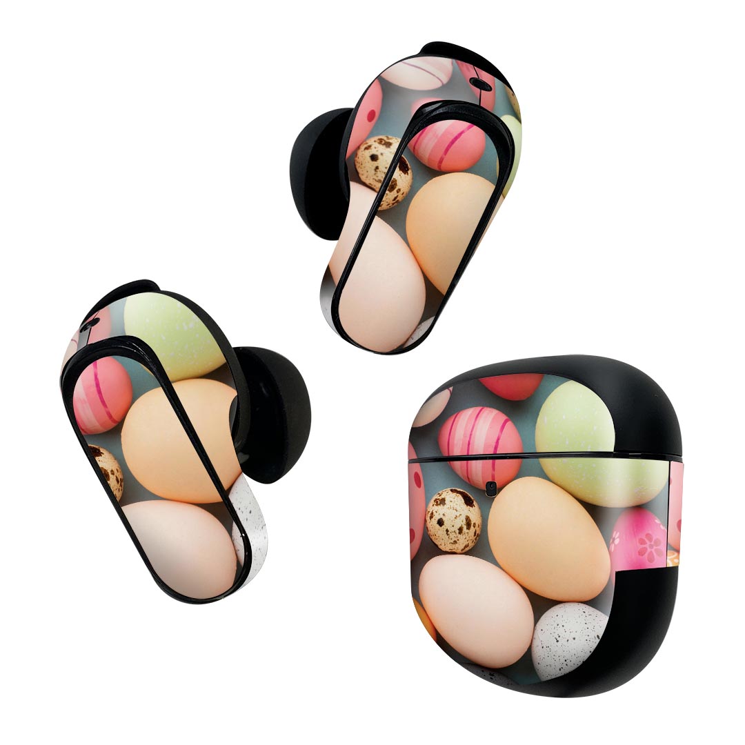 製品名 Bose QuietComfort Earbuds II 専用デザインスキンシール セット内容 Bose QuietComfort Earbuds II 専用シール　イヤホン（左右）3枚、充電ケース用シール 1枚AirPods第3世...