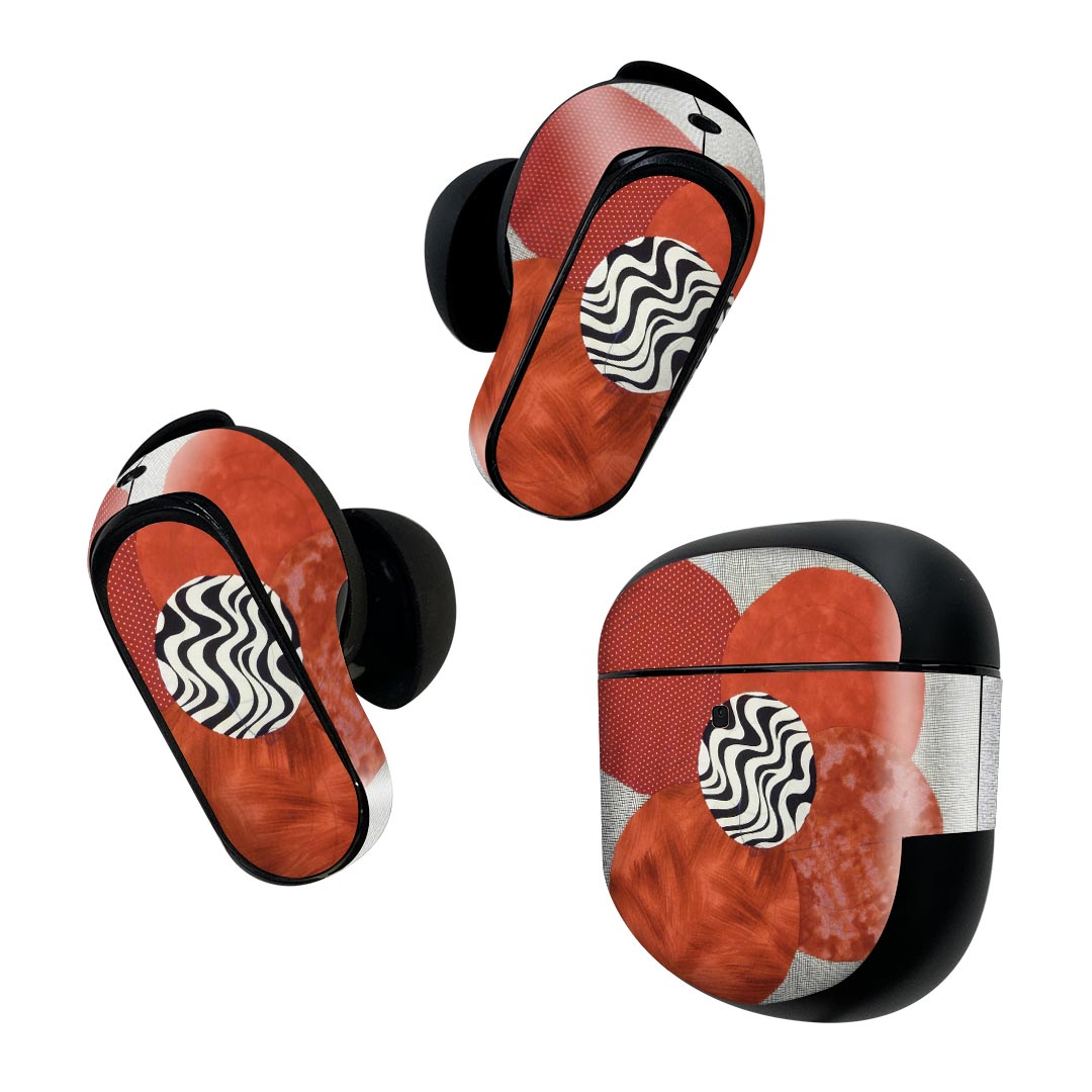 製品名 Bose QuietComfort Earbuds II 専用デザインスキンシール セット内容 Bose QuietComfort Earbuds II 専用シール　イヤホン（左右）3枚、充電ケース用シール 1枚AirPods第3世...