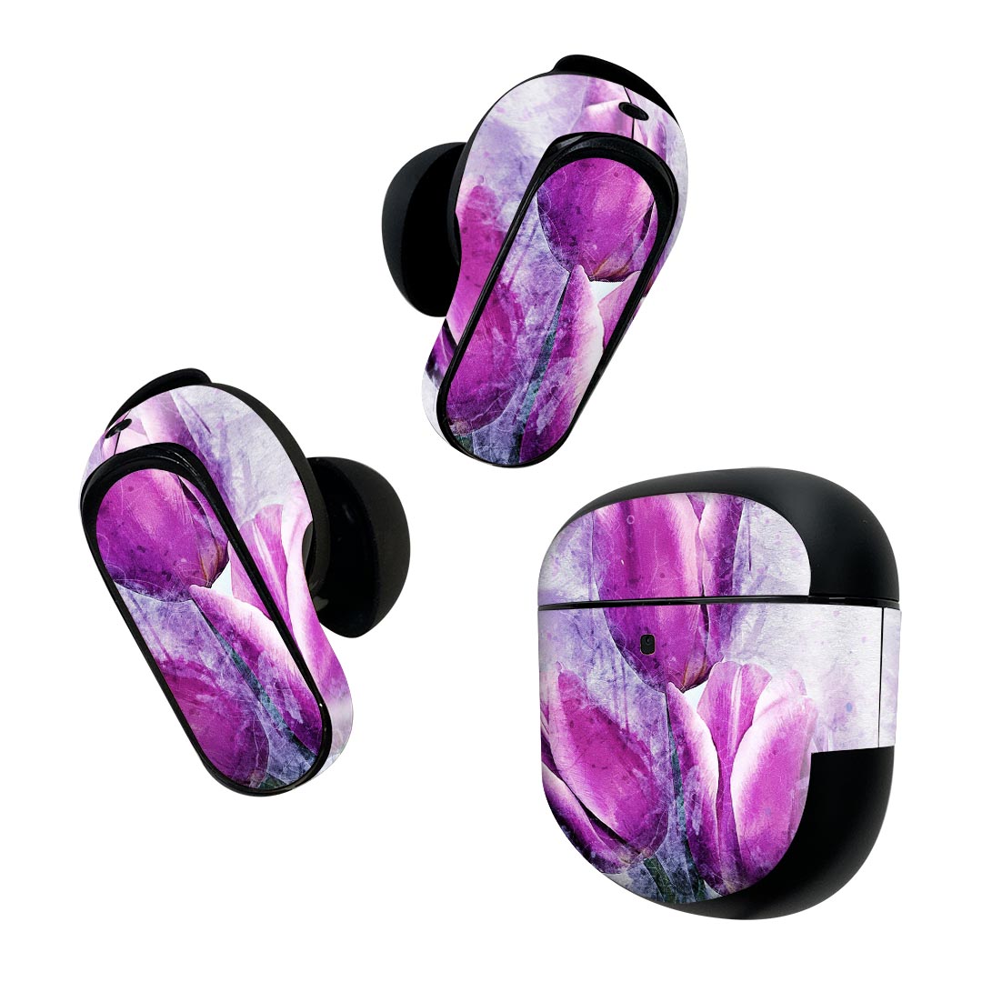 製品名 Bose QuietComfort Earbuds II 専用デザインスキンシール セット内容 Bose QuietComfort Earbuds II 専用シール　イヤホン（左右）3枚、充電ケース用シール 1枚AirPods第3世...