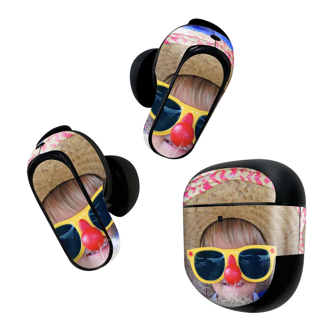 製品名 Bose QuietComfort Earbuds II 専用デザインスキンシール セット内容 Bose QuietComfort Earbuds II 専用シール　イヤホン（左右）3枚、充電ケース用シール 1枚AirPods第3世...