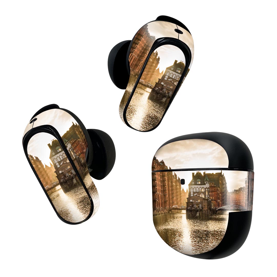 製品名 Bose QuietComfort Earbuds II 専用デザインスキンシール セット内容 Bose QuietComfort Earbuds II 専用シール　イヤホン（左右）3枚、充電ケース用シール 1枚AirPods第3世...