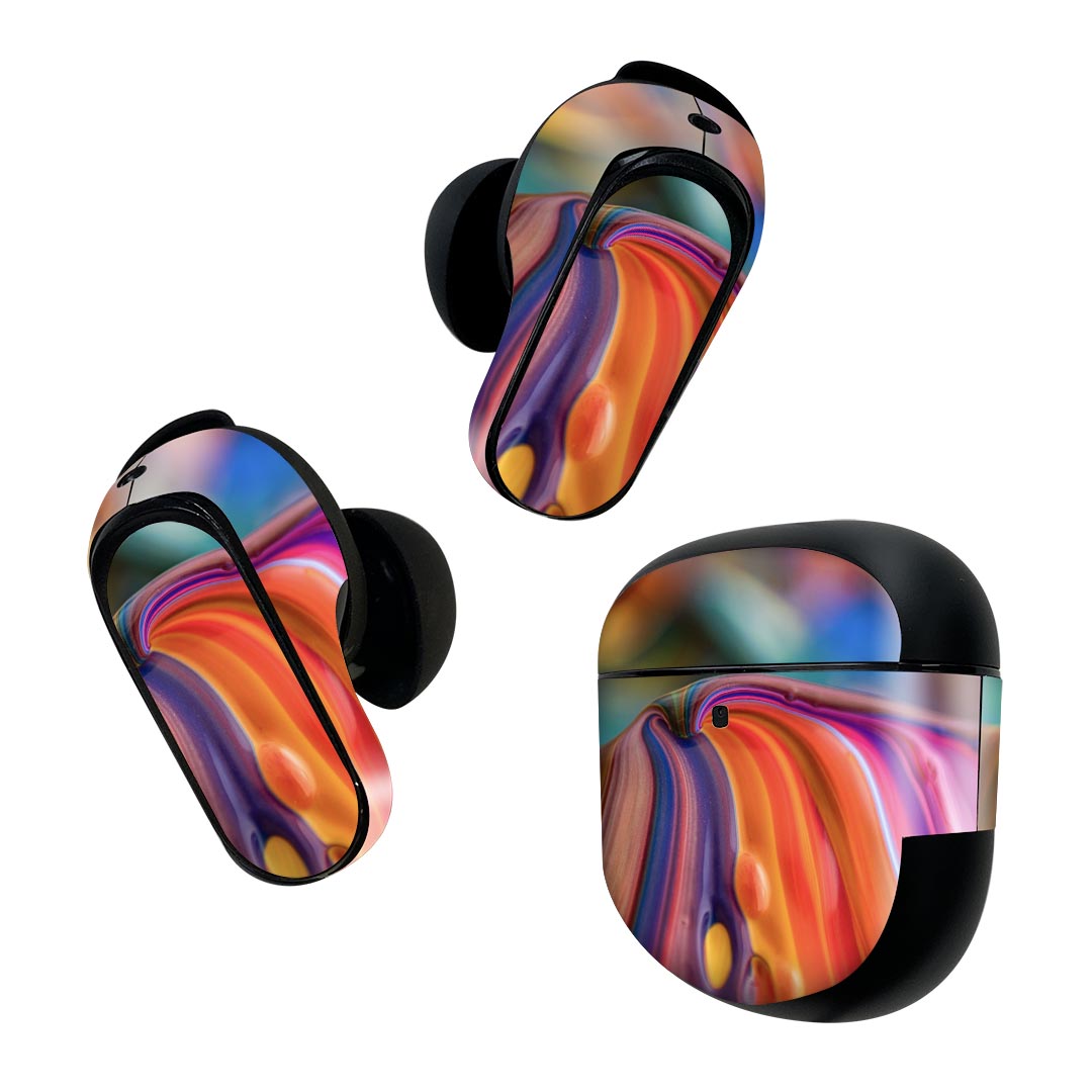 製品名 Bose QuietComfort Earbuds II 専用デザインスキンシール セット内容 Bose QuietComfort Earbuds II 専用シール　イヤホン（左右）3枚、充電ケース用シール 1枚AirPods第3世...
