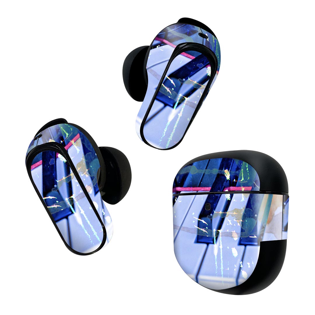 製品名 Bose QuietComfort Earbuds II 専用デザインスキンシール セット内容 Bose QuietComfort Earbuds II 専用シール　イヤホン（左右）3枚、充電ケース用シール 1枚AirPods第3世...