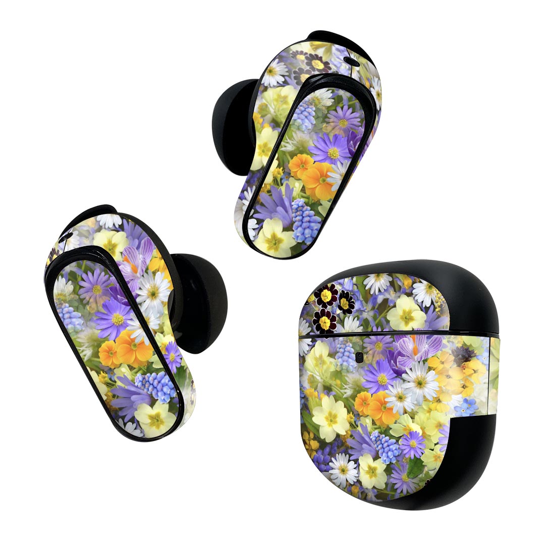 製品名 Bose QuietComfort Earbuds II 専用デザインスキンシール セット内容 Bose QuietComfort Earbuds II 専用シール　イヤホン（左右）3枚、充電ケース用シール 1枚AirPods第3世...