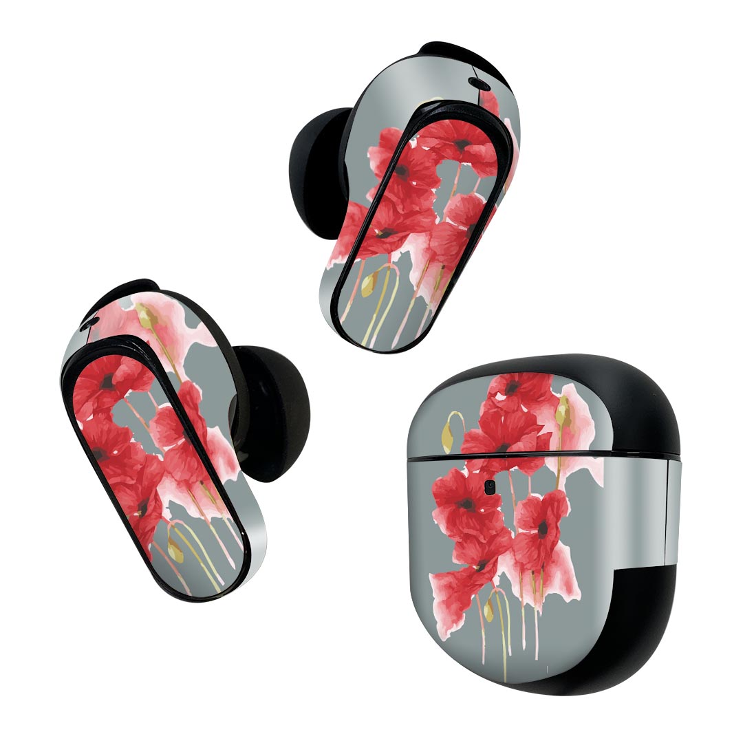 製品名 Bose QuietComfort Earbuds II 専用デザインスキンシール セット内容 Bose QuietComfort Earbuds II 専用シール　イヤホン（左右）3枚、充電ケース用シール 1枚AirPods第3世...