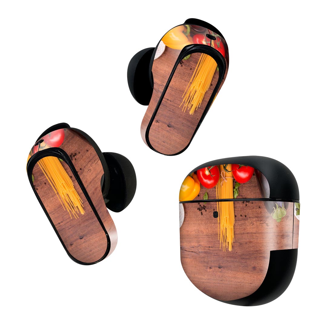 製品名 Bose QuietComfort Earbuds II 専用デザインスキンシール セット内容 Bose QuietComfort Earbuds II 専用シール　イヤホン（左右）3枚、充電ケース用シール 1枚AirPods第3世...