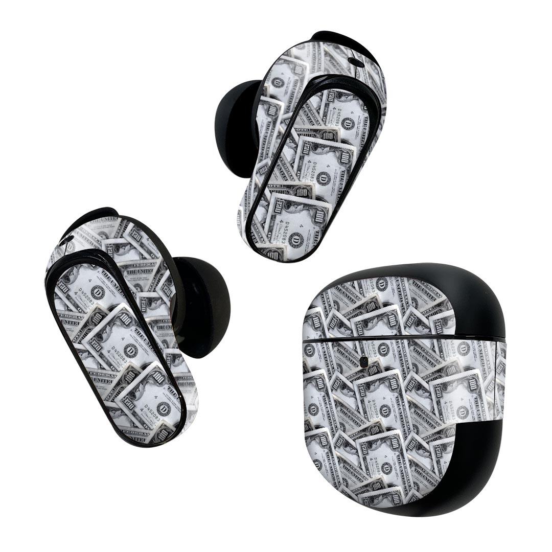 製品名 Bose QuietComfort Earbuds II 専用デザインスキンシール セット内容 Bose QuietComfort Earbuds II 専用シール　イヤホン（左右）3枚、充電ケース用シール 1枚AirPods第3世...