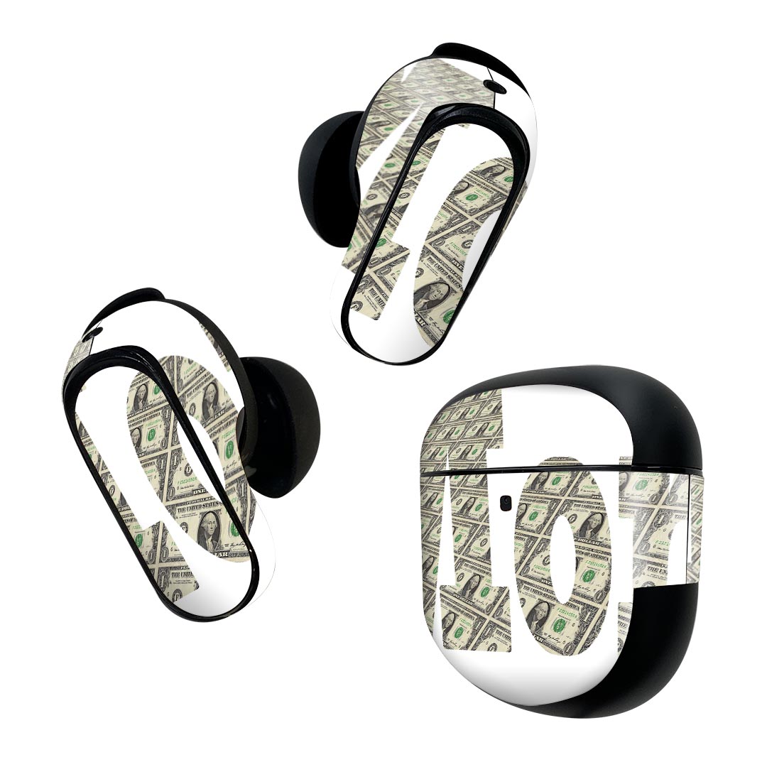 製品名 Bose QuietComfort Earbuds II 専用デザインスキンシール セット内容 Bose QuietComfort Earbuds II 専用シール　イヤホン（左右）3枚、充電ケース用シール 1枚AirPods第3世...