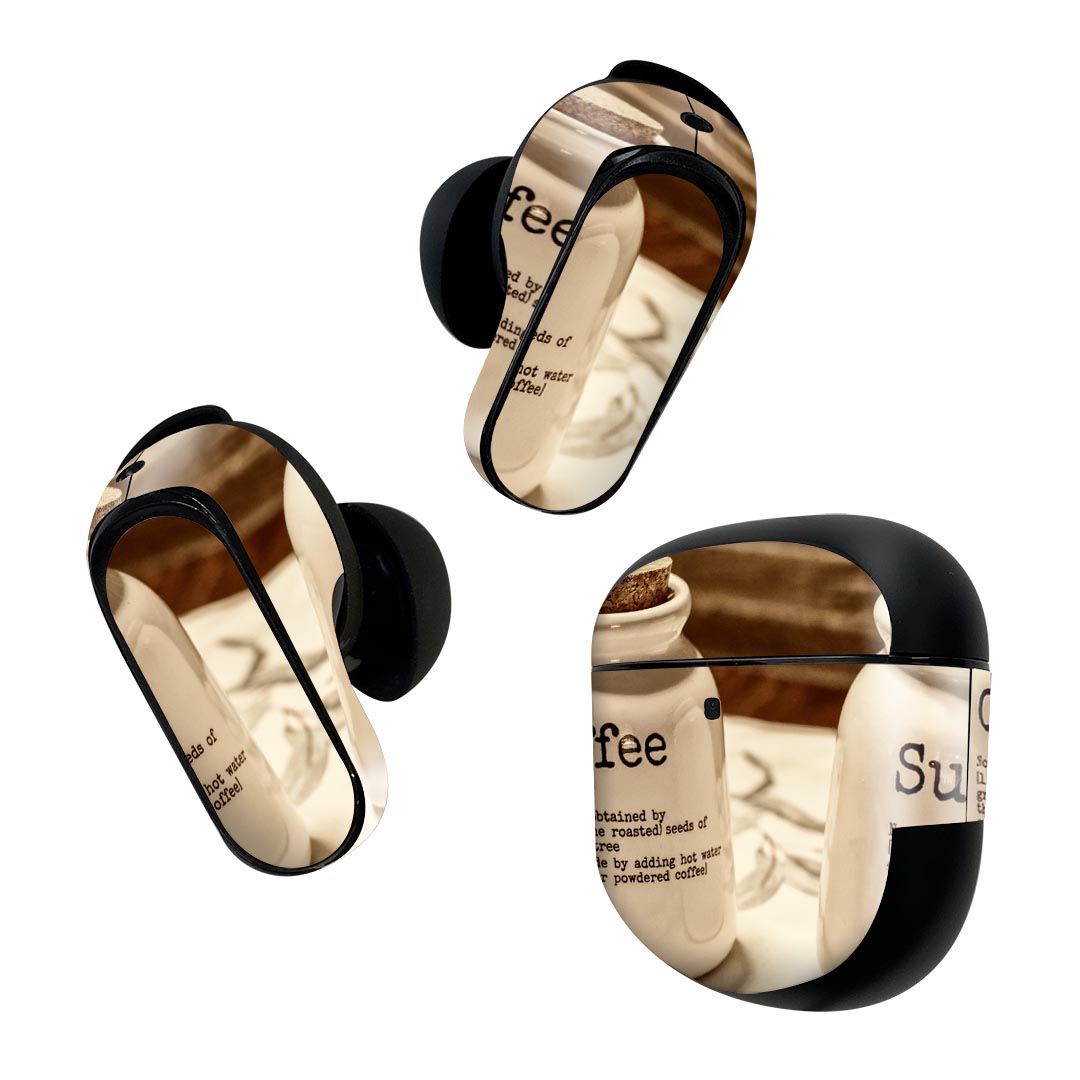 製品名 Bose QuietComfort Earbuds II 専用デザインスキンシール セット内容 Bose QuietComfort Earbuds II 専用シール　イヤホン（左右）3枚、充電ケース用シール 1枚AirPods第3世...