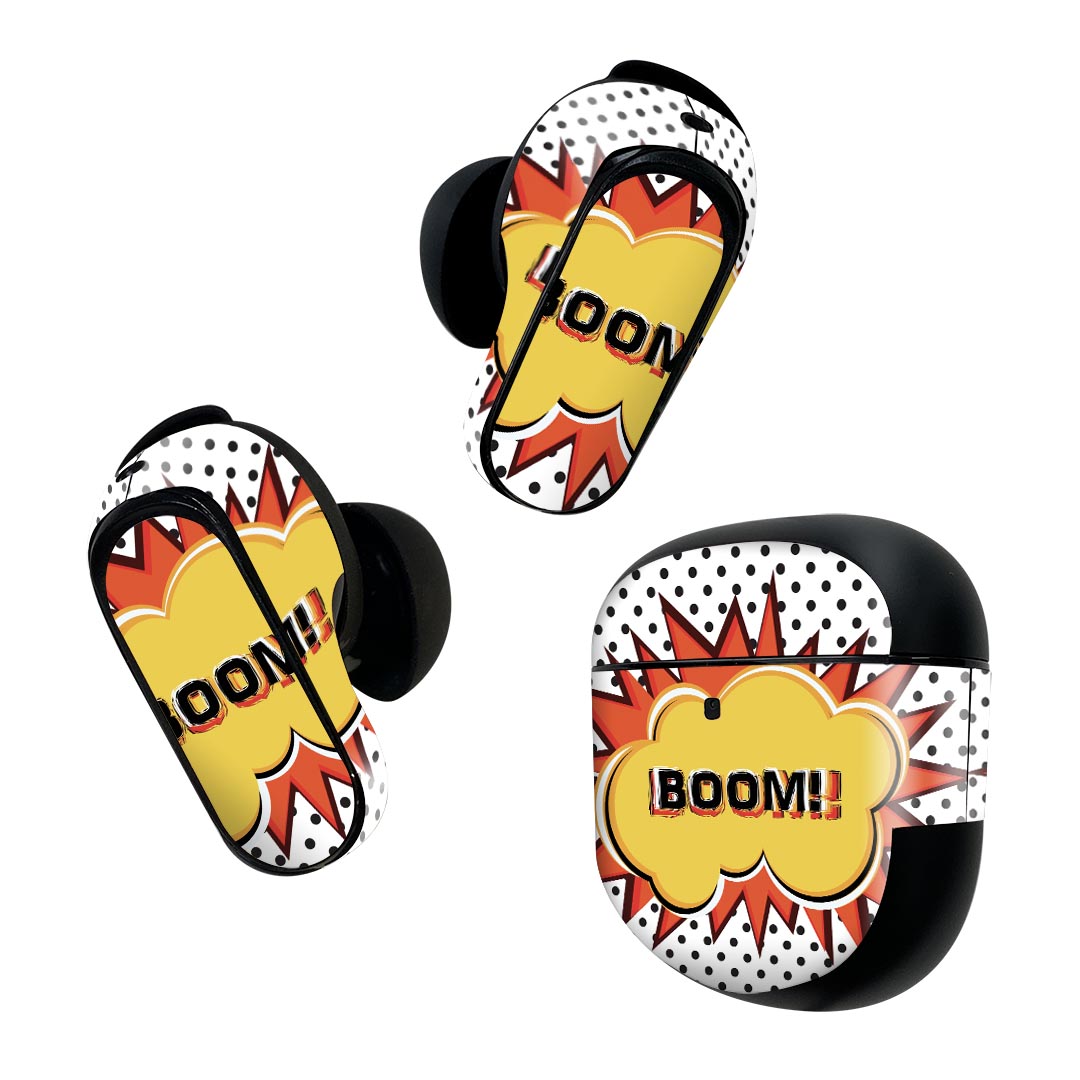 製品名 Bose QuietComfort Earbuds II 専用デザインスキンシール セット内容 Bose QuietComfort Earbuds II 専用シール　イヤホン（左右）3枚、充電ケース用シール 1枚AirPods第3世...