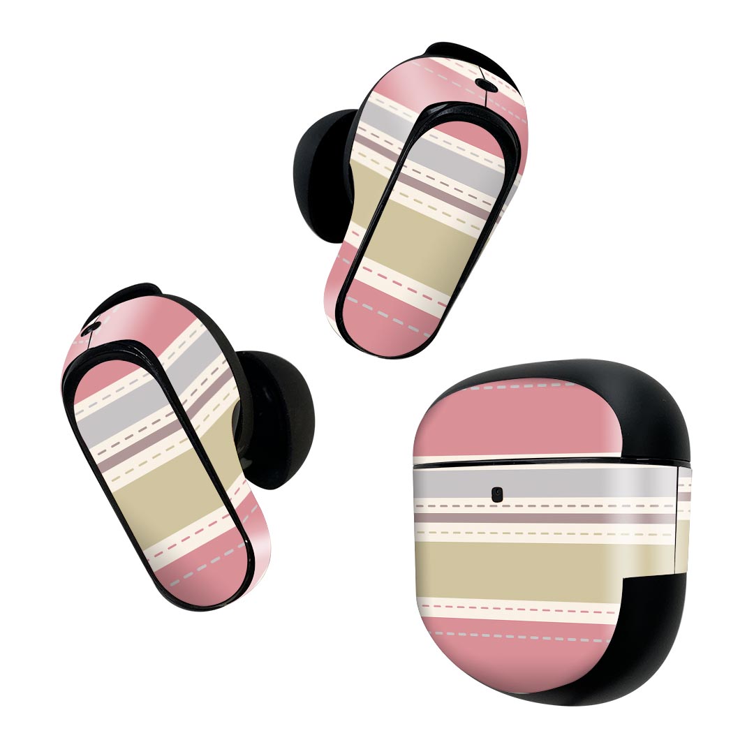 製品名 Bose QuietComfort Earbuds II 専用デザインスキンシール セット内容 Bose QuietComfort Earbuds II 専用シール　イヤホン（左右）3枚、充電ケース用シール 1枚AirPods第3世...