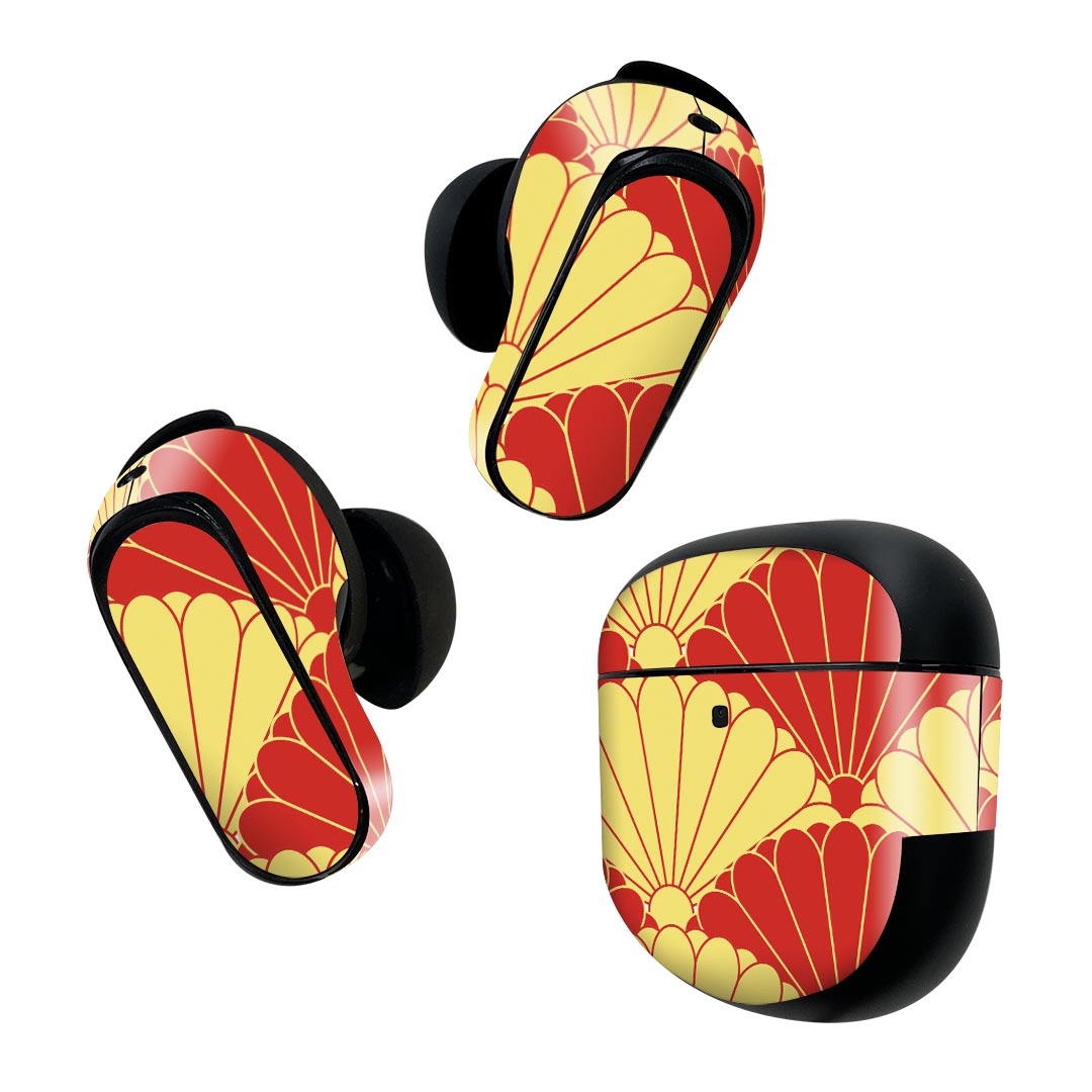 製品名 Bose QuietComfort Earbuds II 専用デザインスキンシール セット内容 Bose QuietComfort Earbuds II 専用シール　イヤホン（左右）3枚、充電ケース用シール 1枚AirPods第3世...