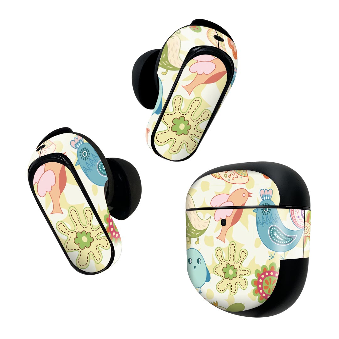 製品名 Bose QuietComfort Earbuds II 専用デザインスキンシール セット内容 Bose QuietComfort Earbuds II 専用シール　イヤホン（左右）3枚、充電ケース用シール 1枚AirPods第3世...