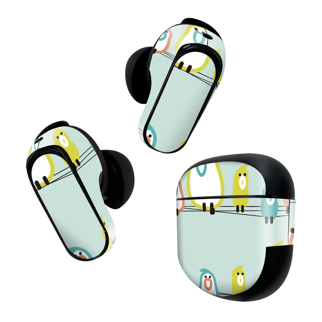 製品名 Bose QuietComfort Earbuds II 専用デザインスキンシール セット内容 Bose QuietComfort Earbuds II 専用シール　イヤホン（左右）3枚、充電ケース用シール 1枚AirPods第3世...