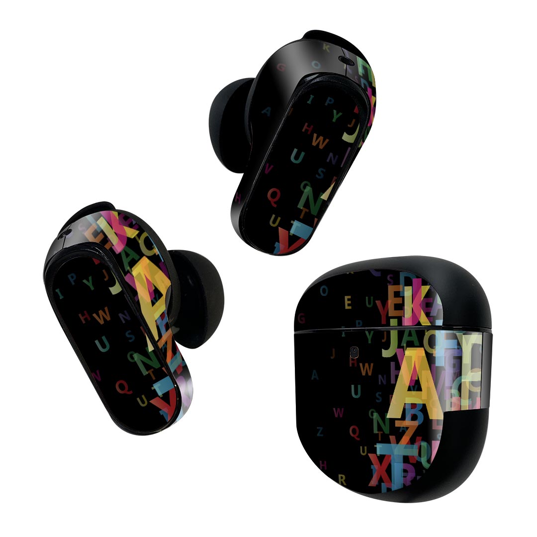 製品名 Bose QuietComfort Earbuds II 専用デザインスキンシール セット内容 Bose QuietComfort Earbuds II 専用シール　イヤホン（左右）3枚、充電ケース用シール 1枚AirPods第3世...