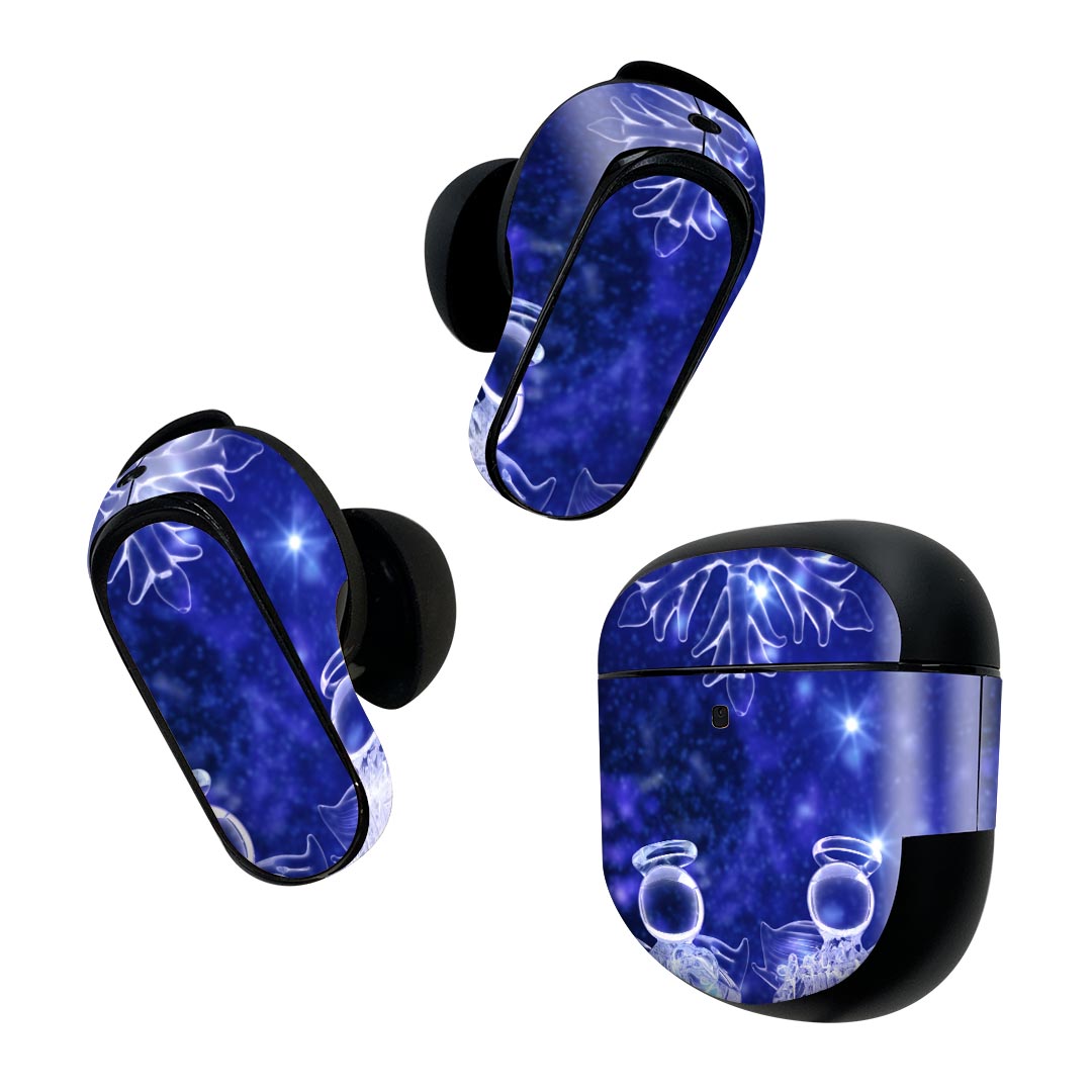 製品名 Bose QuietComfort Earbuds II 専用デザインスキンシール セット内容 Bose QuietComfort Earbuds II 専用シール　イヤホン（左右）3枚、充電ケース用シール 1枚AirPods第3世...