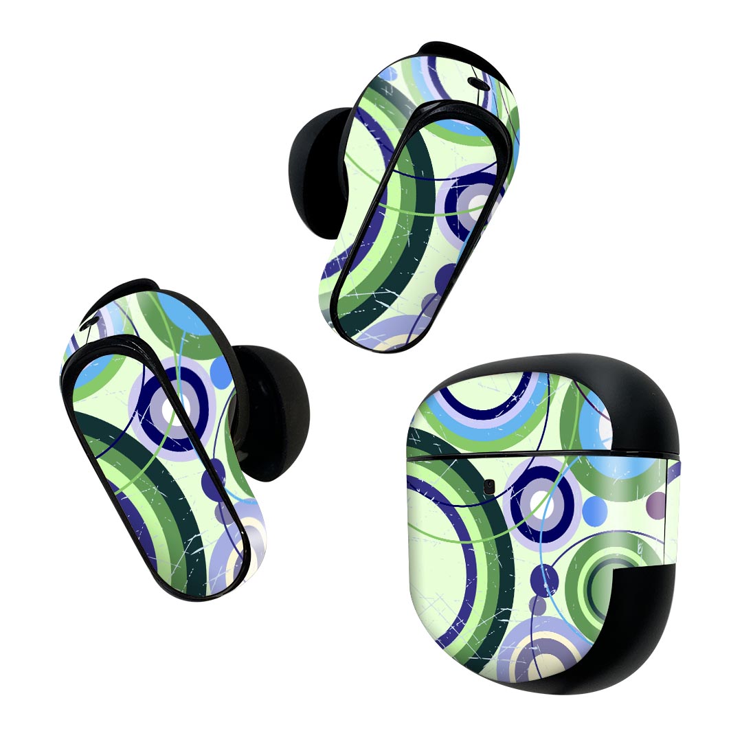 製品名 Bose QuietComfort Earbuds II 専用デザインスキンシール セット内容 Bose QuietComfort Earbuds II 専用シール　イヤホン（左右）3枚、充電ケース用シール 1枚AirPods第3世...