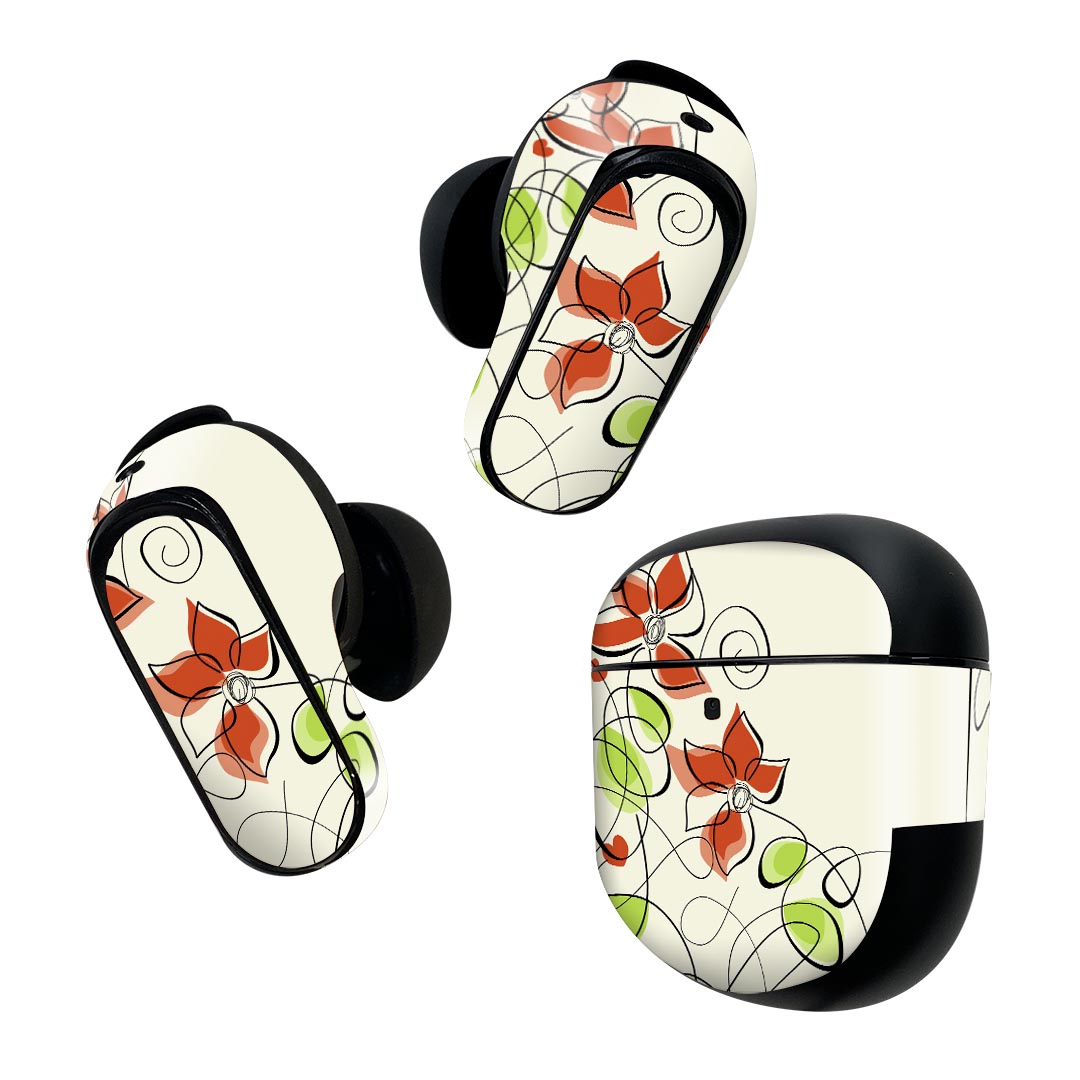 製品名 Bose QuietComfort Earbuds II 専用デザインスキンシール セット内容 Bose QuietComfort Earbuds II 専用シール　イヤホン（左右）3枚、充電ケース用シール 1枚AirPods第3世...