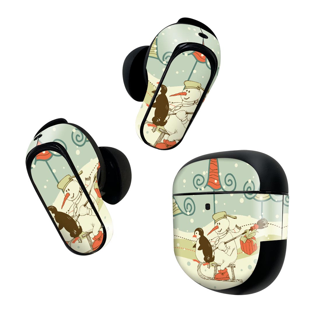 製品名 Bose QuietComfort Earbuds II 専用デザインスキンシール セット内容 Bose QuietComfort Earbuds II 専用シール　イヤホン（左右）3枚、充電ケース用シール 1枚AirPods第3世...