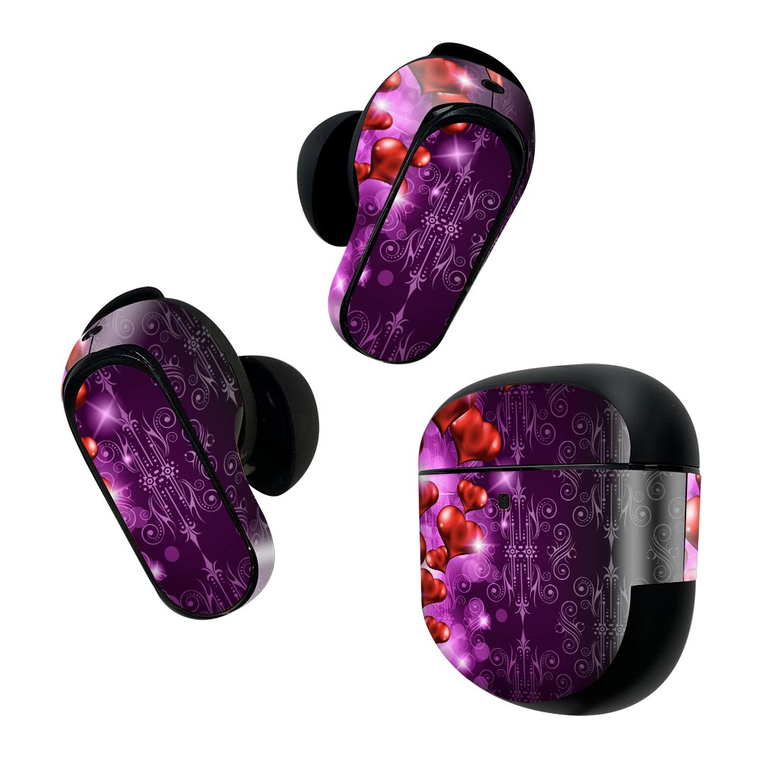 製品名 Bose QuietComfort Earbuds II 専用デザインスキンシール セット内容 Bose QuietComfort Earbuds II 専用シール　イヤホン（左右）3枚、充電ケース用シール 1枚AirPods第3世...