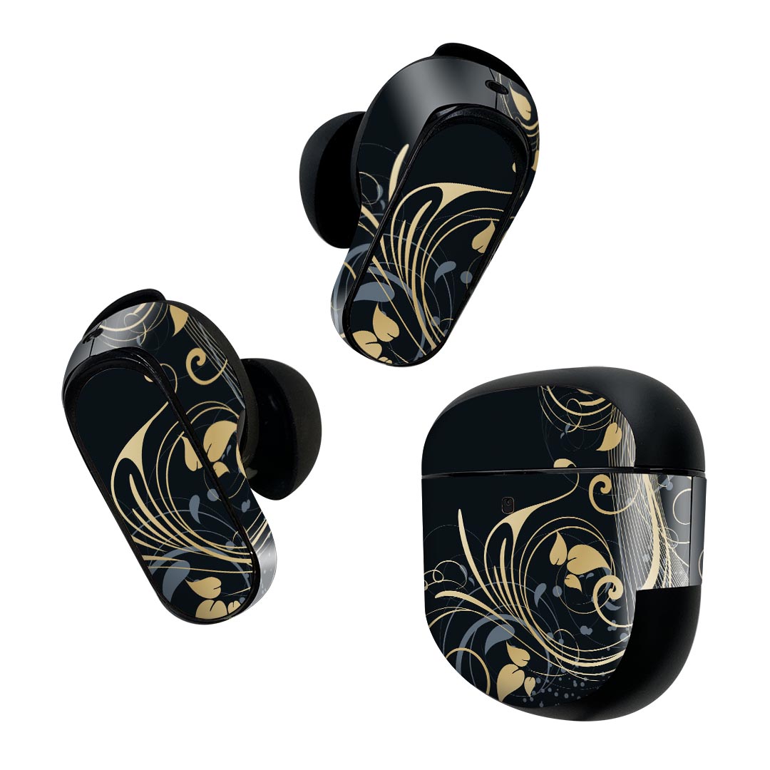 製品名 Bose QuietComfort Earbuds II 専用デザインスキンシール セット内容 Bose QuietComfort Earbuds II 専用シール　イヤホン（左右）3枚、充電ケース用シール 1枚AirPods第3世...