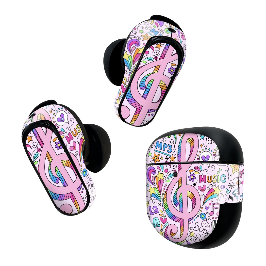 製品名 Bose QuietComfort Earbuds II 専用デザインスキンシール セット内容 Bose QuietComfort Earbuds II 専用シール　イヤホン（左右）3枚、充電ケース用シール 1枚AirPods第3世...