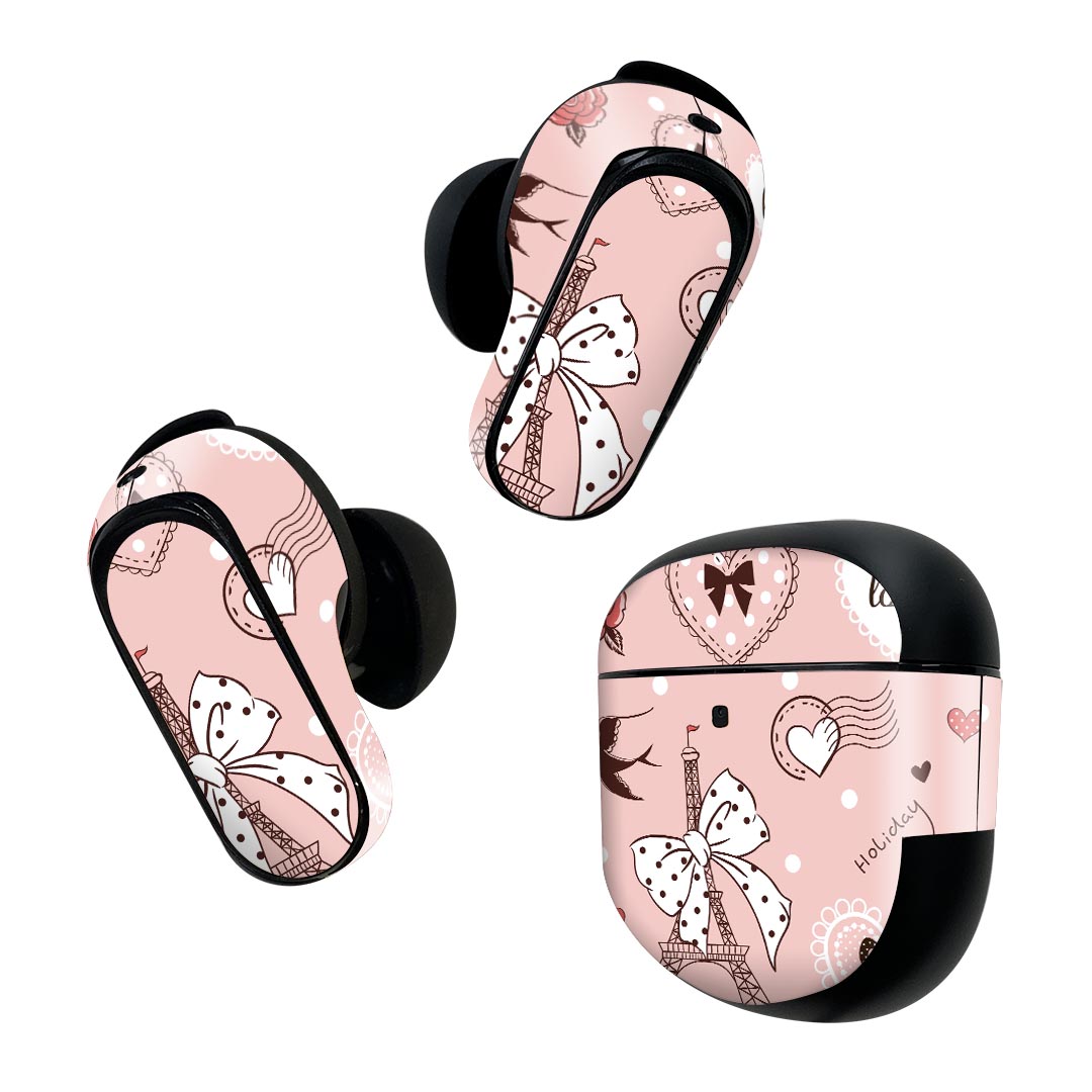製品名 Bose QuietComfort Earbuds II 専用デザインスキンシール セット内容 Bose QuietComfort Earbuds II 専用シール　イヤホン（左右）3枚、充電ケース用シール 1枚AirPods第3世...