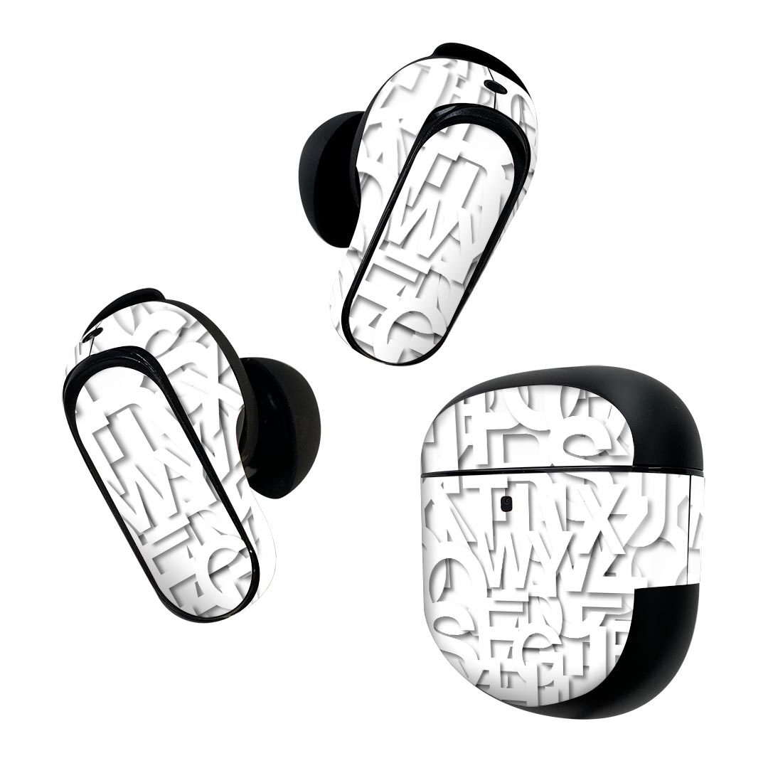 製品名 Bose QuietComfort Earbuds II 専用デザインスキンシール セット内容 Bose QuietComfort Earbuds II 専用シール　イヤホン（左右）3枚、充電ケース用シール 1枚AirPods第3世...