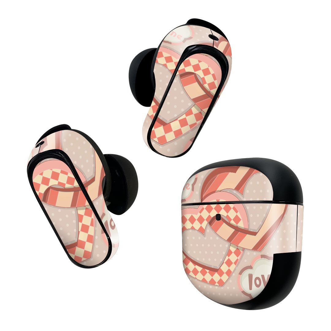 製品名 Bose QuietComfort Earbuds II 専用デザインスキンシール セット内容 Bose QuietComfort Earbuds II 専用シール　イヤホン（左右）3枚、充電ケース用シール 1枚AirPods第3世...