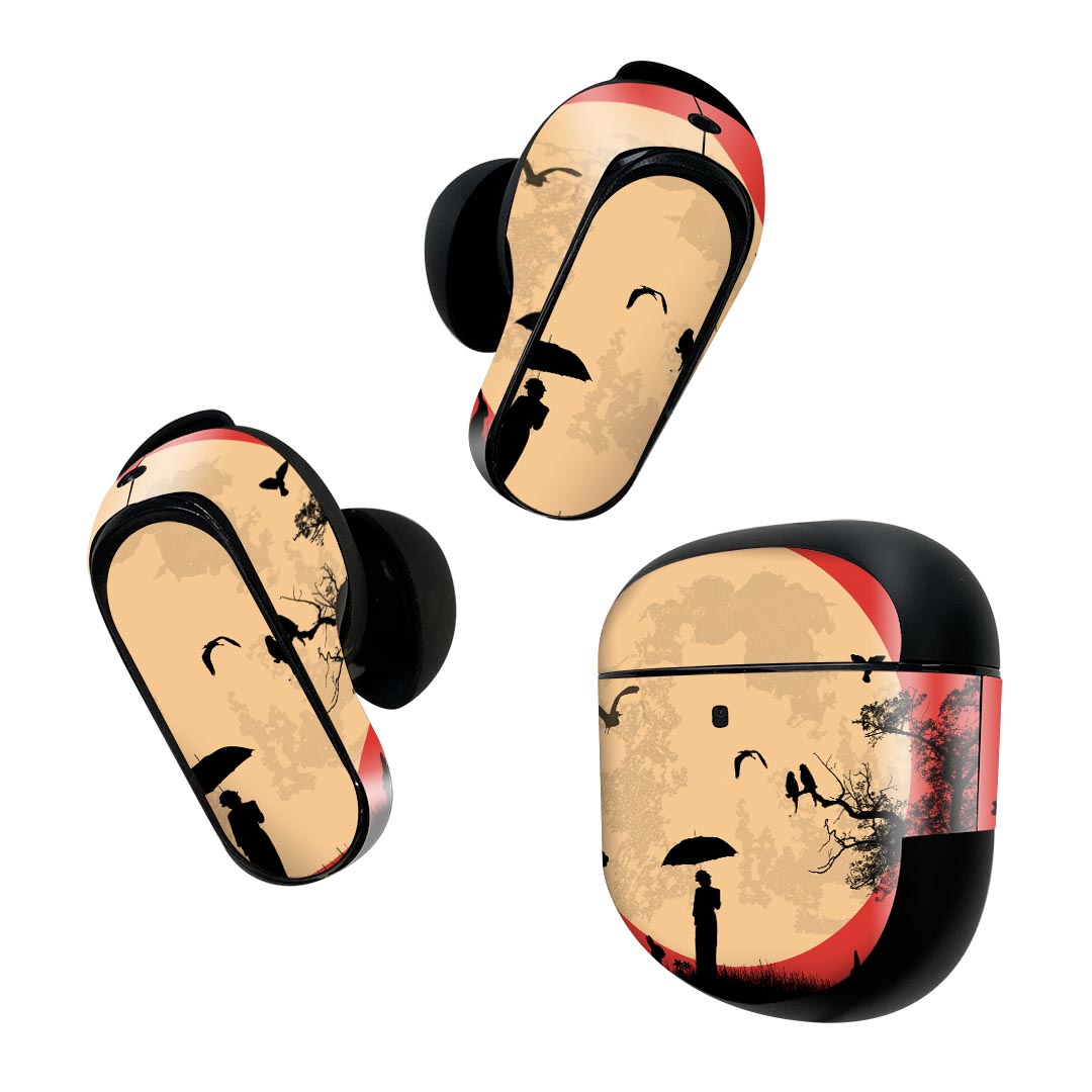 製品名 Bose QuietComfort Earbuds II 専用デザインスキンシール セット内容 Bose QuietComfort Earbuds II 専用シール　イヤホン（左右）3枚、充電ケース用シール 1枚AirPods第3世...