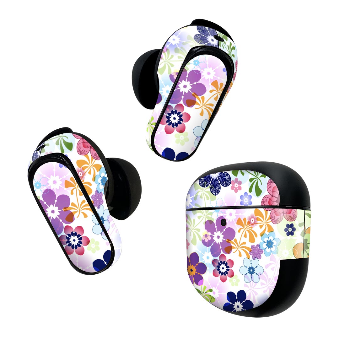 製品名 Bose QuietComfort Earbuds II 専用デザインスキンシール セット内容 Bose QuietComfort Earbuds II 専用シール　イヤホン（左右）3枚、充電ケース用シール 1枚AirPods第3世...