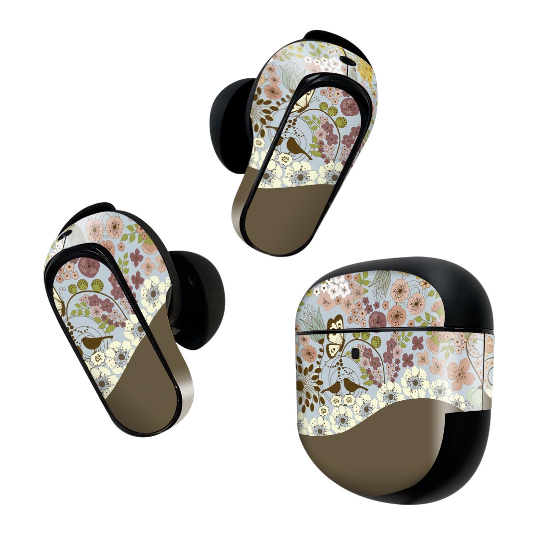 製品名 Bose QuietComfort Earbuds II 専用デザインスキンシール セット内容 Bose QuietComfort Earbuds II 専用シール　イヤホン（左右）3枚、充電ケース用シール 1枚AirPods第3世...