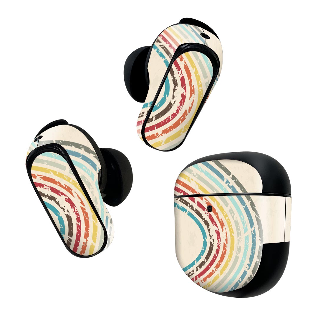 製品名 Bose QuietComfort Earbuds II 専用デザインスキンシール セット内容 Bose QuietComfort Earbuds II 専用シール　イヤホン（左右）3枚、充電ケース用シール 1枚AirPods第3世...