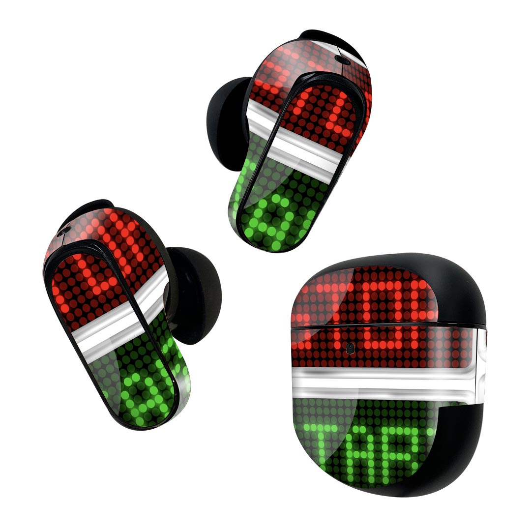 製品名 Bose QuietComfort Earbuds II 専用デザインスキンシール セット内容 Bose QuietComfort Earbuds II 専用シール　イヤホン（左右）3枚、充電ケース用シール 1枚AirPods第3世...