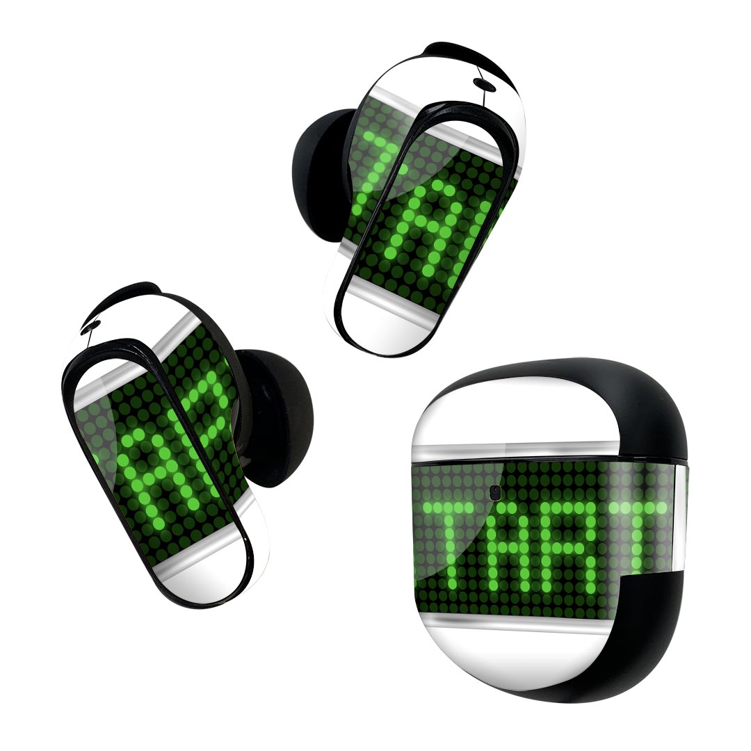 製品名 Bose QuietComfort Earbuds II 専用デザインスキンシール セット内容 Bose QuietComfort Earbuds II 専用シール　イヤホン（左右）3枚、充電ケース用シール 1枚AirPods第3世...